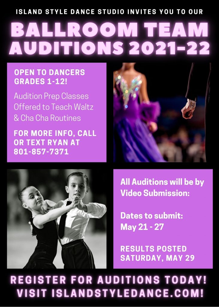 Island Style Auditions Open - Utah Ballroom Utah Ballroom